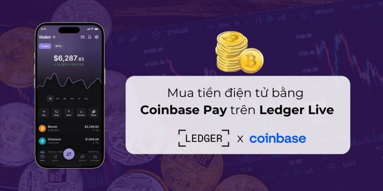 Các bước mua tiền điện tử bằng Coinbase Pay thông qua Ledger Live - DigiBit